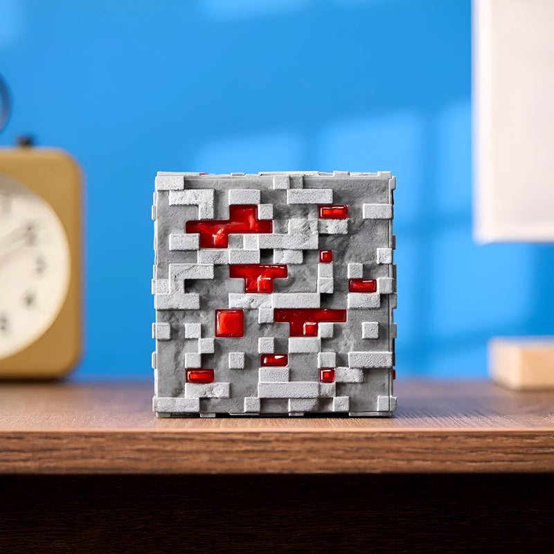 Minecraft Illuminating Redstone Ore Cube – Posters Abu Dhabi