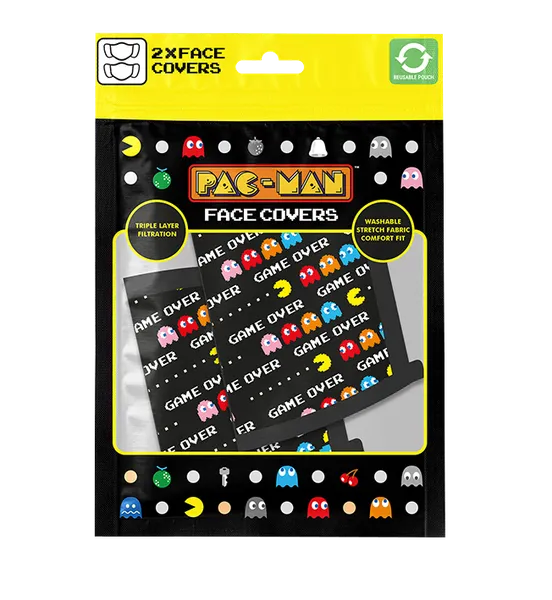 Face Protector - Pac-Man Game, Over Repeat (Pack of 2) – Posters Abu Dhabi