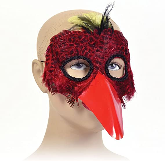 Bird Feather Eye Mask with Plastic Beak - Assorted (Adult) – Posters ...