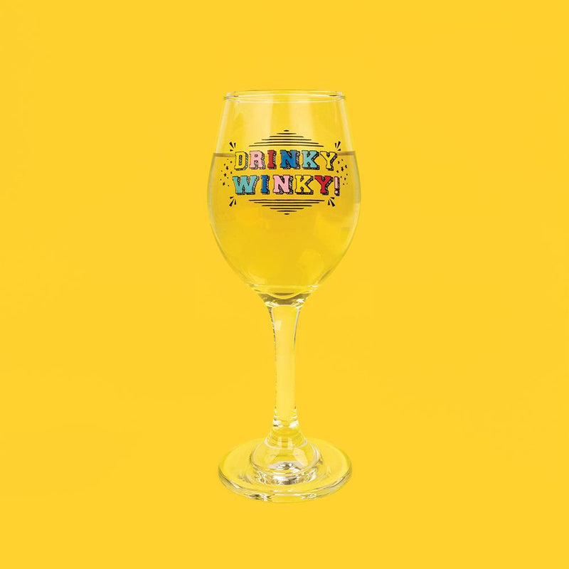 "Drinky Winky" Wine Glass – Posters Abu Dhabi