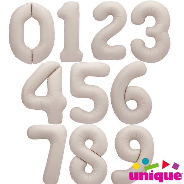 Matte Number Helium Foil Balloons - 34" – Posters Abu Dhabi